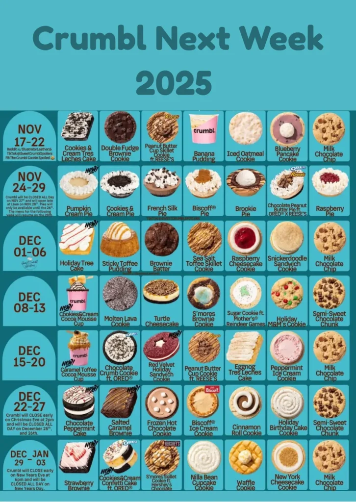 Crumbl Cookies Next Week Flavors Of Janu | New Lineup 2026